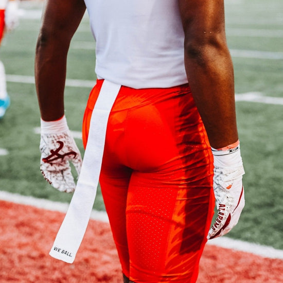 Football Streamer Towel (White) - We Ball Sports