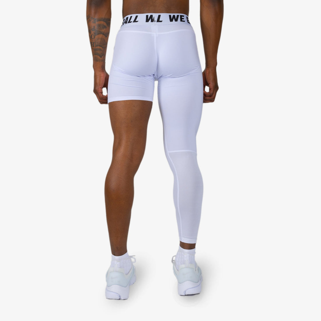 Single/One Leg Athletic Tights (White) – We Ball Sports