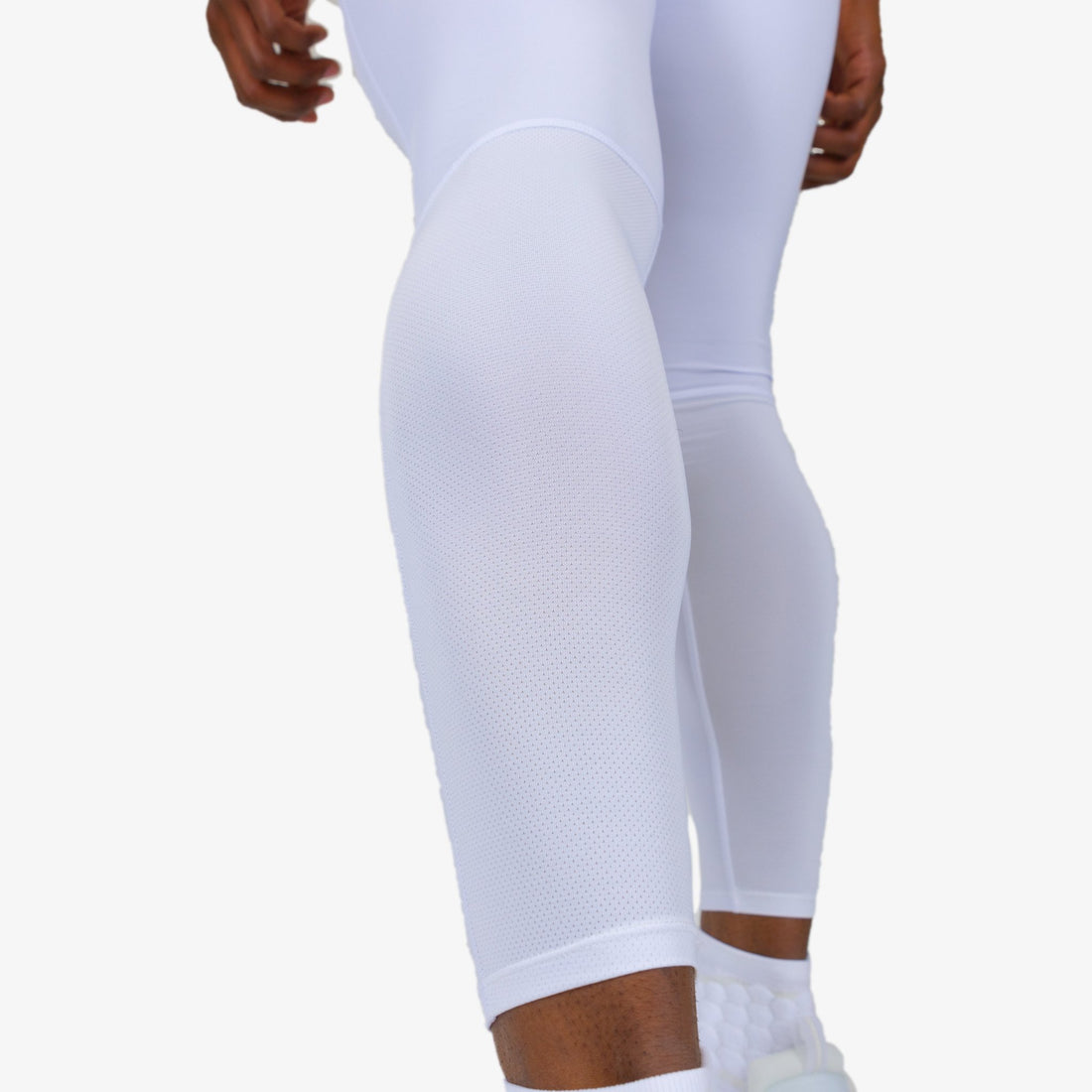 Athletic Full Length Tights (White) – We Ball Sports