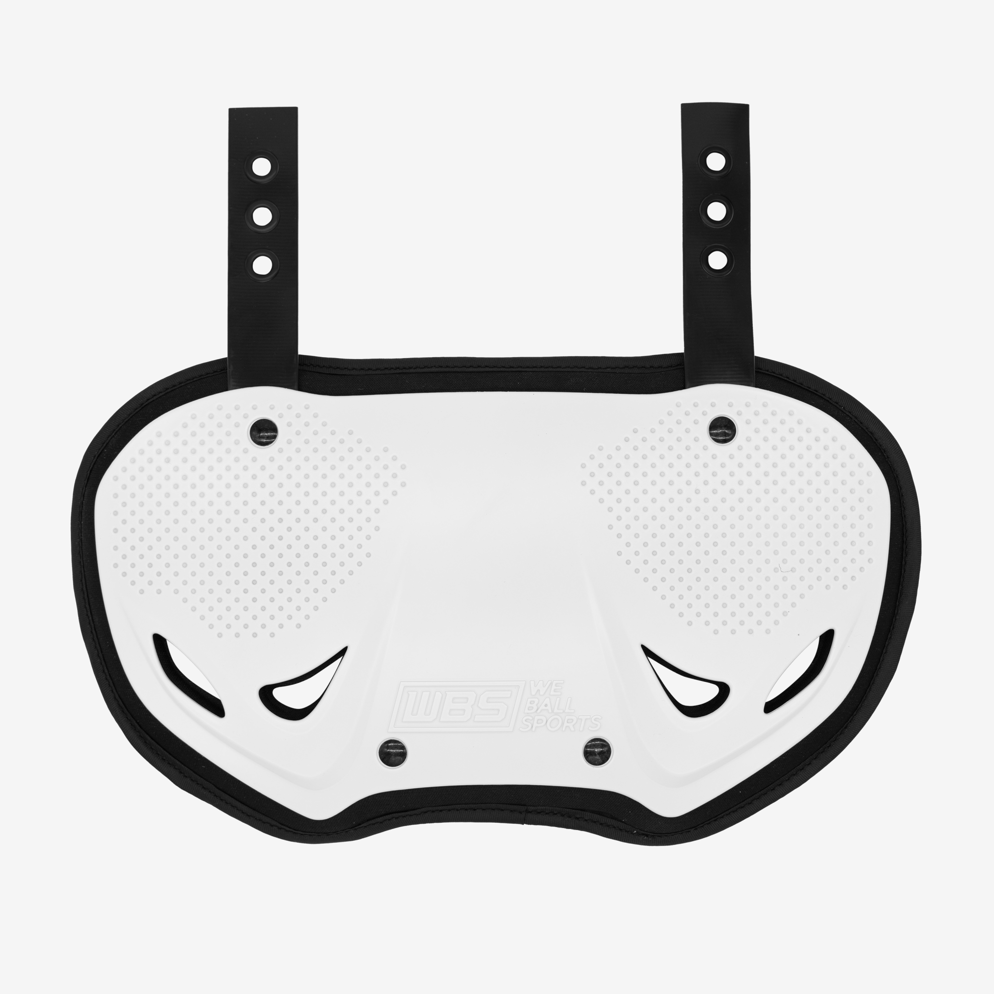 We Ball Sports Football Back Plate (Matte White)