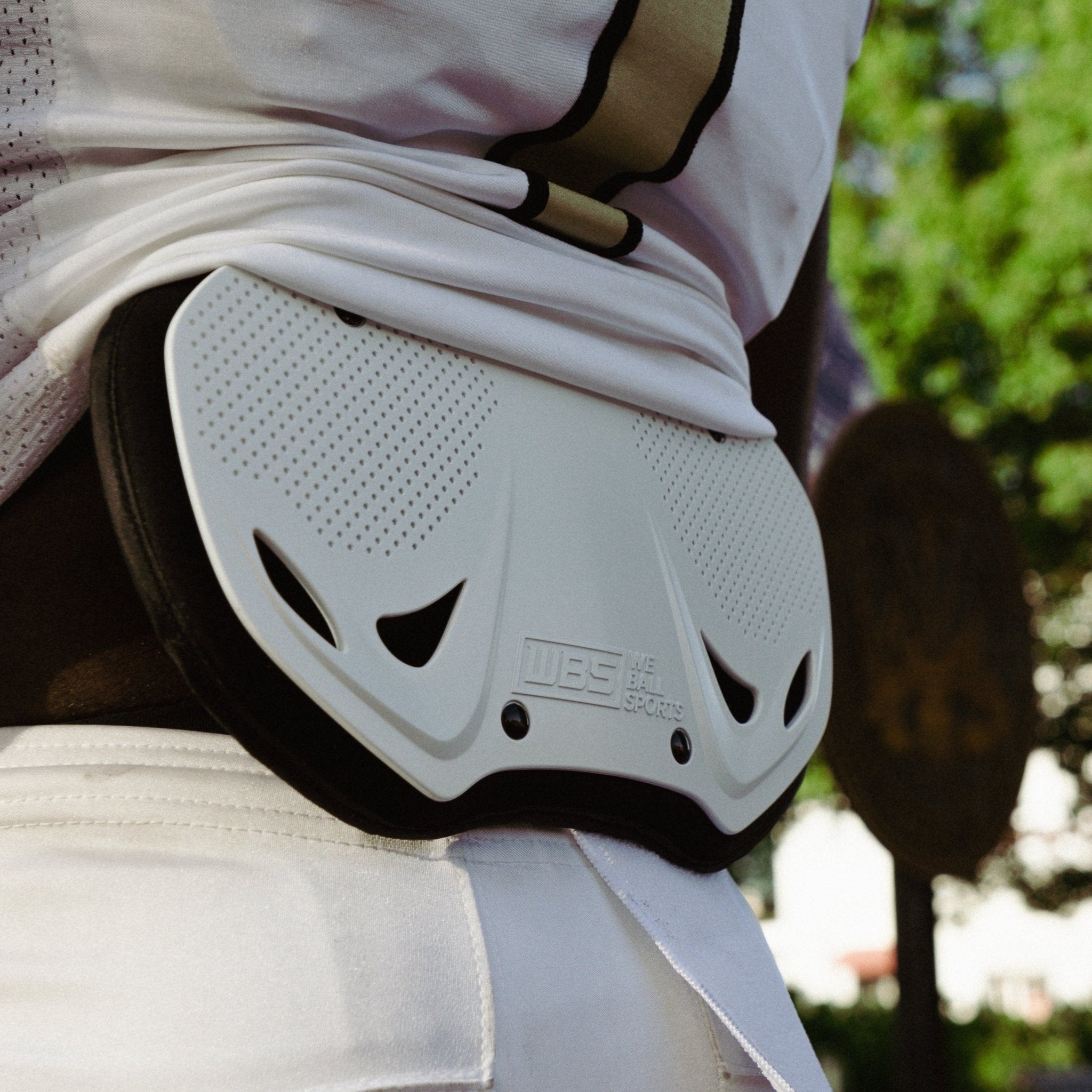 We Ball Sports Football Back Plate (Matte White)